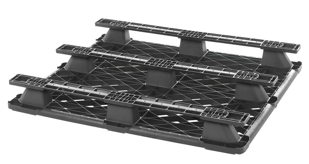 40 x 48 CP EXP One-Way Export Pallet w/Runners Plastic Pallets - ORBIS